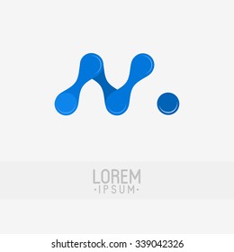 Letter U Molecule Logo Design Lab Stock Vector (Royalty Free) 1541583908
