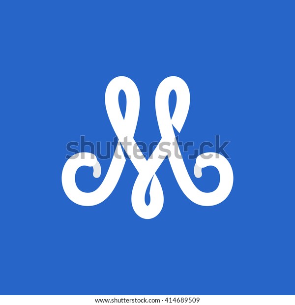M Letter Logo Formed By Shoe Stock Vector (Royalty Free) 414689509