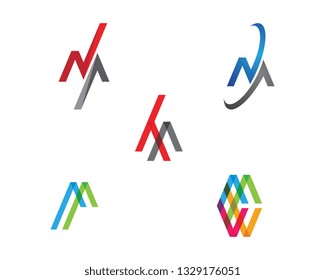 Wm Arrow Letter Icon Design Vector Stock Vector (Royalty Free ...