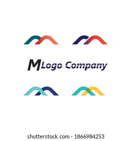 Double Letter M Logo Vector Stock Vector (Royalty Free) 1418640116