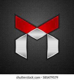 M Letter Metal Logo Vector Design Stock Vector (Royalty Free) 585479579 ...