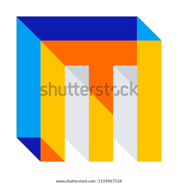 M Letter Symbol Stock Vector (Royalty Free) 1159867534 | Shutterstock