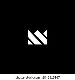M Line Logo Design Minimal Creative Stock Vector (Royalty Free ...