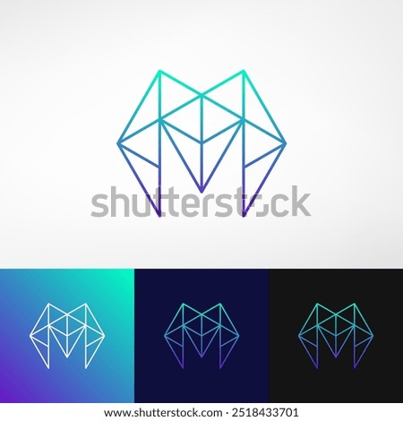 Letter M Outline | Free download on ClipArtMag