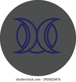M Logo Two Moons Symbol Company Stock Vector (Royalty Free) 1905818476 ...