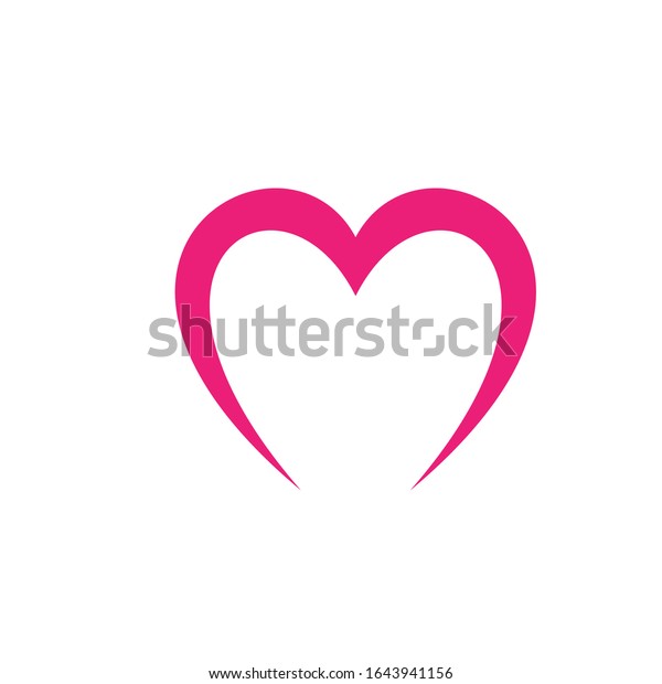 M Love Logo Design Vector Sign Stock Vector (Royalty Free) 1643941156