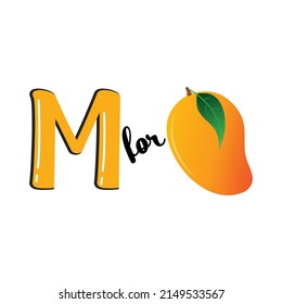 M Mango M Letter Mango Vector Stock Vector (Royalty Free) 2149533567 ...