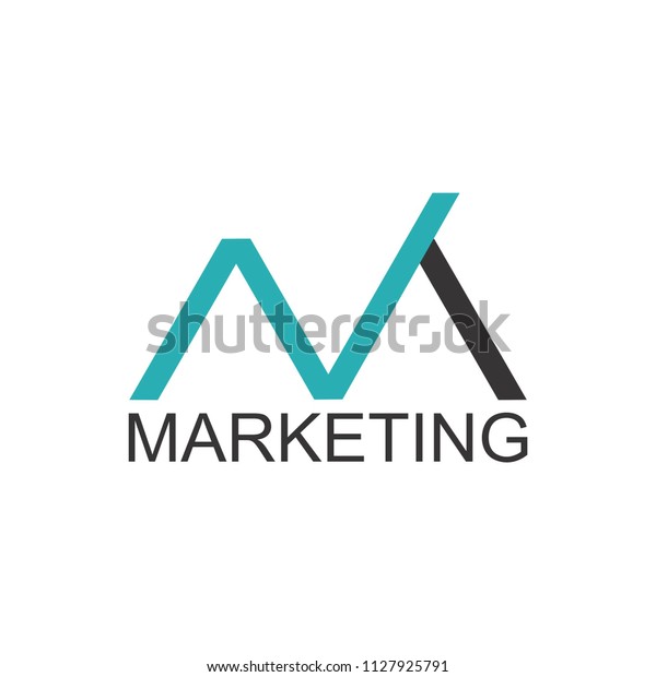 M Marketing Logo Vector Illustration Stock Vector (Royalty Free ...