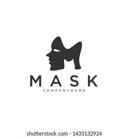 M Mask Unique Attractive Iconic Logo Stock Vector (Royalty Free ...
