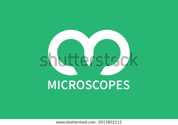 M Microscope Letter Logo Design Unique Stock Vector (Royalty Free ...