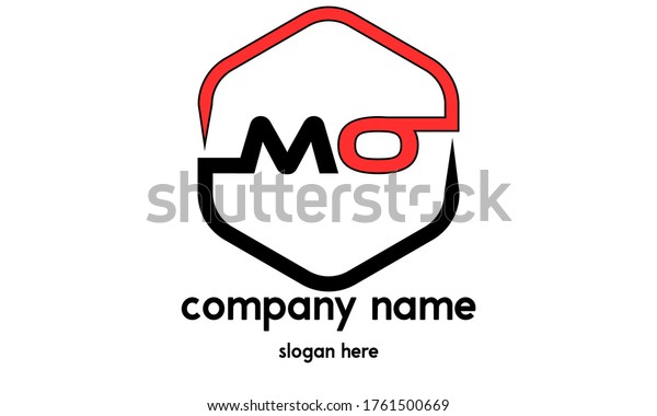 M O Letter Based Design Logo Stock Vector (Royalty Free) 1761500669 ...