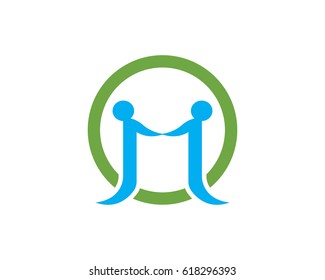 M People Logo Stock Vector (Royalty Free) 618296393 | Shutterstock