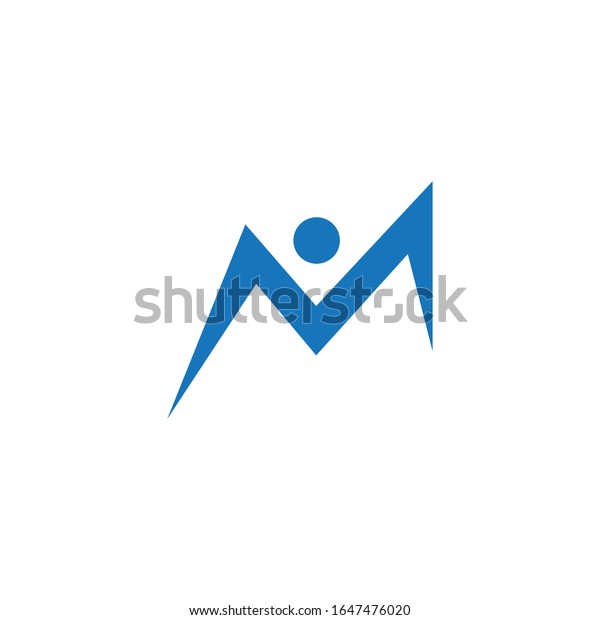 M People Logo Symbol Template Vector Stock Vector (Royalty Free ...
