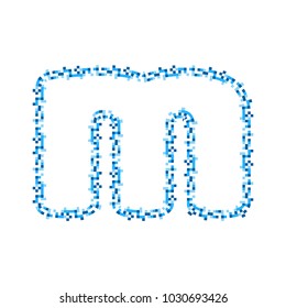 M Zigzag Letter Logo Icon Design Stock Vector (Royalty Free) 1038758548