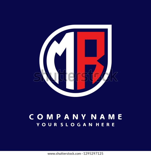 M R Initial Letter Modern Logo Stock Vector (Royalty Free) 1295297125 ...