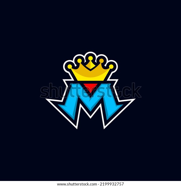 M Royal M Letter Crown Logo Stock Vector (Royalty Free) 2199932757 ...