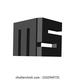 M S Letters Concept Design Stock Vector (Royalty Free) 2102969731 ...