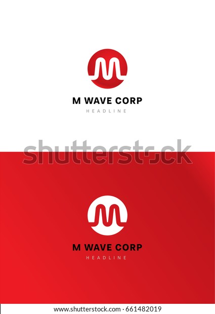 M Wave Corporation Logo Template Stock Vector (Royalty Free) 661482019 ...