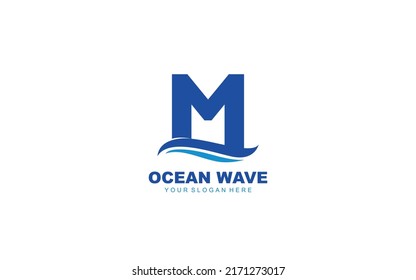 M Wave Logo Design Inspiration Vector Stock Vector (Royalty Free ...