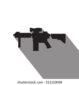 M4 Special Forces Rifle Icon: vector de stock (libre de regalías) 311210048