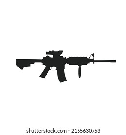 M416 Gun Vector Design Illustration Stock Vector (Royalty Free ...