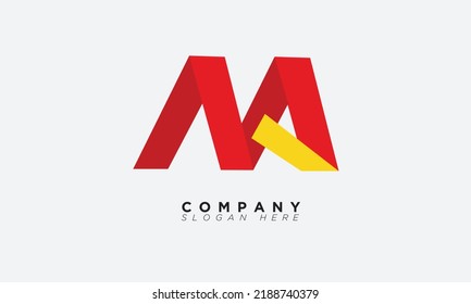 Ma Alphabet Letters Initials Monogram Logo Stock Vector (Royalty Free ...