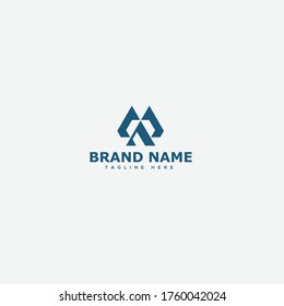 Ma Initial Letter Logo Design Stock Vector (Royalty Free) 1760042024