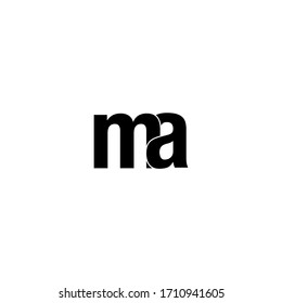 Ma Letter Original Monogram Logo Design Stock Vector (Royalty Free ...