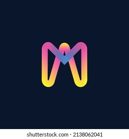 Ma Lettermark Logo Design Vector Stock Vector (Royalty Free) 2138062041 ...