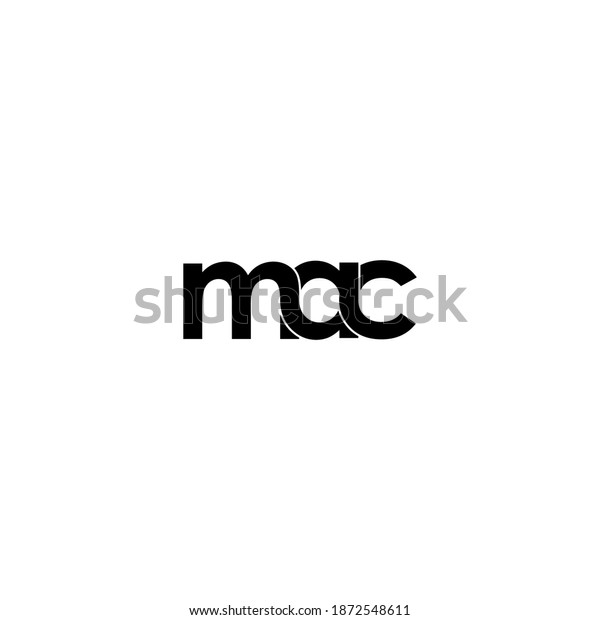 Mac Letter Original Monogram Logo Design Stock Vector (Royalty Free ...