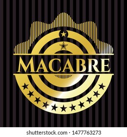 Macabre Golden Emblem Vector Illustration Detailed: เวกเตอร์สต็อก (ปลอด ...