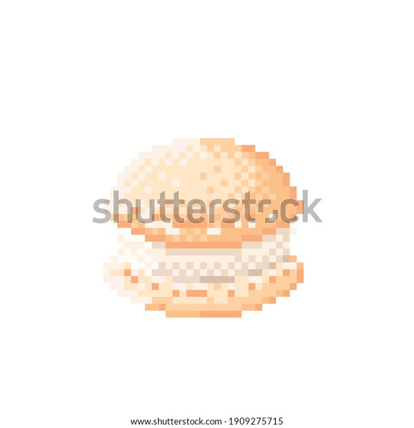 Macaron Pixel Art Macaron Cartoon Vector: เวกเตอร์สต็อก (ปลอดค่า ...