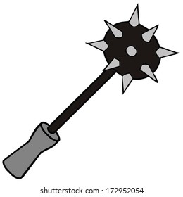 Mace Ancient Weapons Vector Illustration Stock Vector (Royalty Free ...