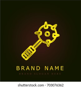 Mace Golden Metallic Logo Stock Vector (Royalty Free) 703076362 ...