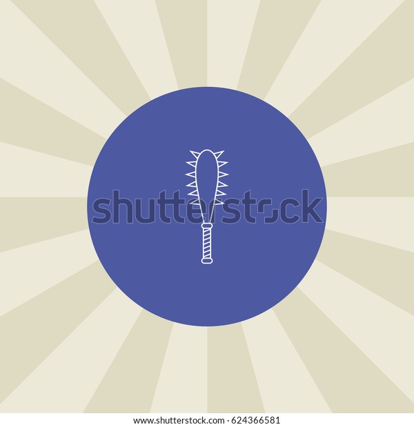 Mace Icon Sign Design Background Stock Vector (Royalty Free) 624366581 ...