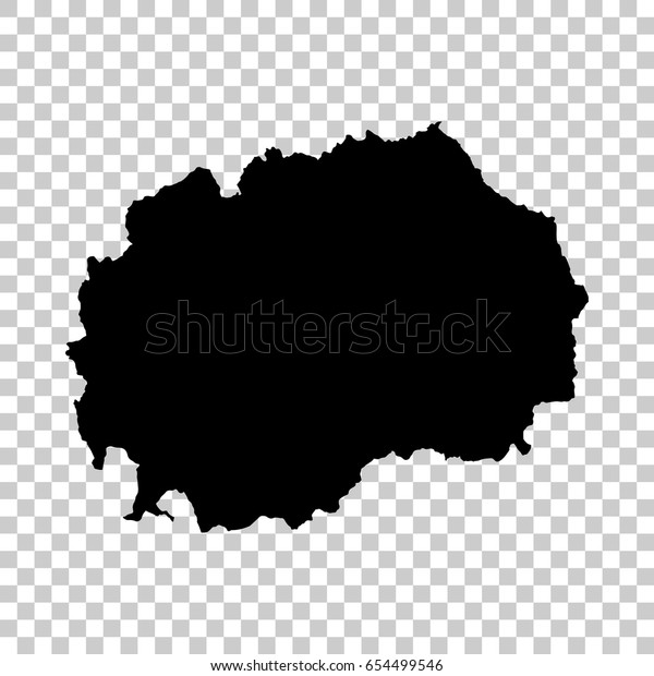 Macedonia Map Isolated On Transparent Background Stock Vector (Royalty ...