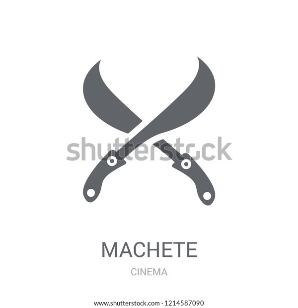 Machete Icon Trendy Machete Logo Concept 库存矢量图（免版税）1214587090 ...