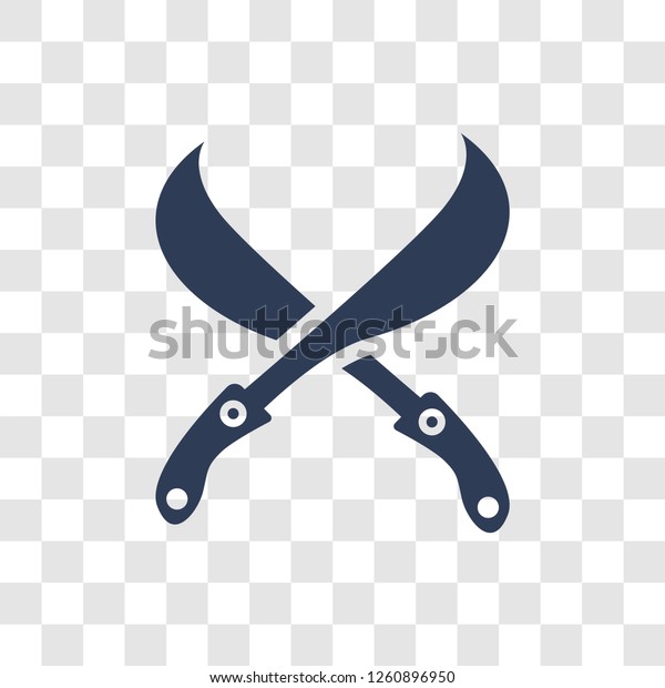 Machete Icon Trendy Machete Logo Concept Stock Vector (Royalty Free ...