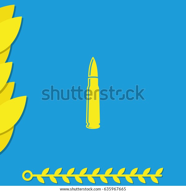Machine Gun Bullet Icon Stock Vector (Royalty Free) 635967665 ...