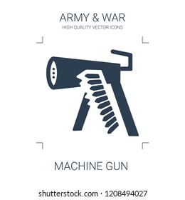 Machine Gun Icon High Quality Filled: vector de stock (libre de ...
