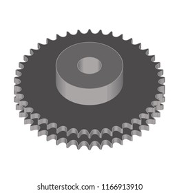 Machinery Gear Wheel 3d Effect Vector Stock Vector (Royalty Free ...