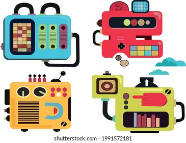 Machines Full Color Vector Illustration Stock Vector (Royalty Free ...