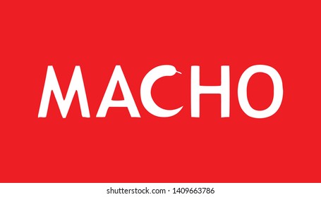 Macho Logo Creative Minimalist Style Vector Stock Vector (Royalty Free ...