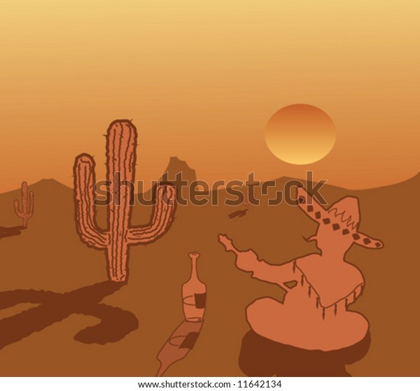 Macho On Rest Mexican Desert Stock Vector (Royalty Free) 11642134 ...