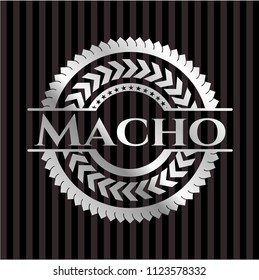 Macho Silver Badge Emblem Stock Vector (Royalty Free) 1123578332 ...