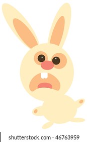 Cute Rabbits Cartoons Design Character Childhood Stock Illustration ...