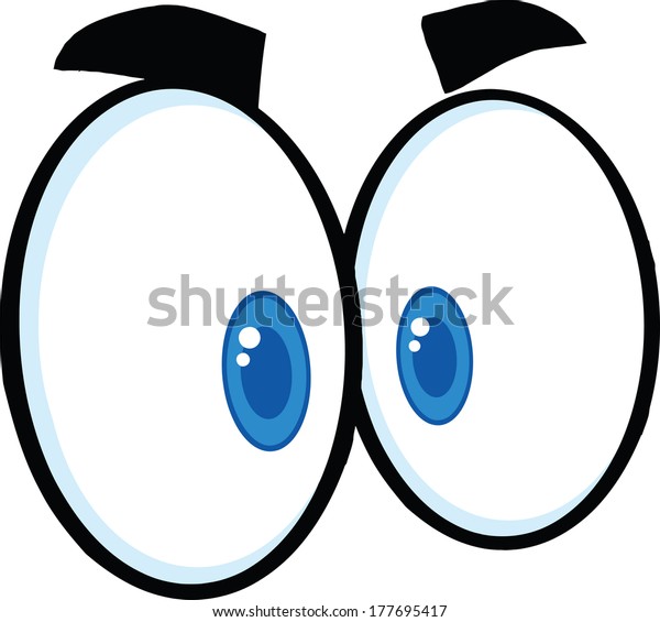 Mad Cartoon Eyes Stock Vector (Royalty Free) 177695417 | Shutterstock