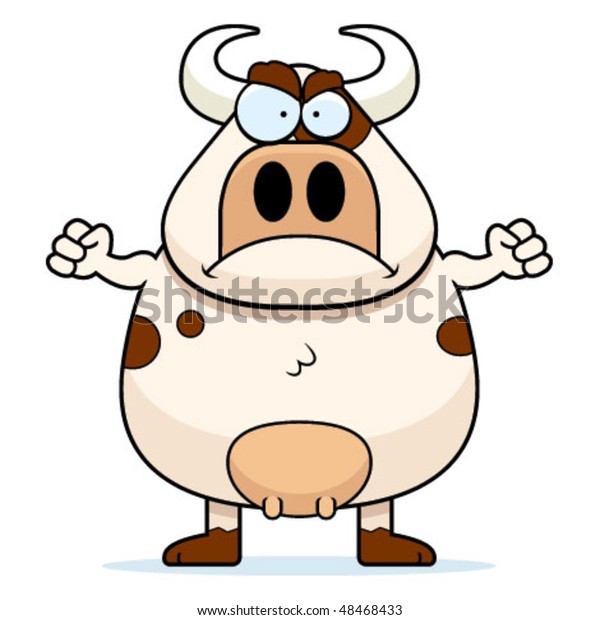 Mad Cow Stock Vector (Royalty Free) 48468433