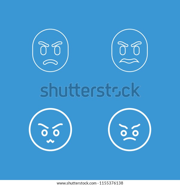 Mad Icon Collection 4 Mad Filled Stock Vector (Royalty Free) 1155376138 ...