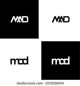 Mad Letter Original Monogram Logo Design: เวกเตอร์สต็อก (ปลอดค่า ...